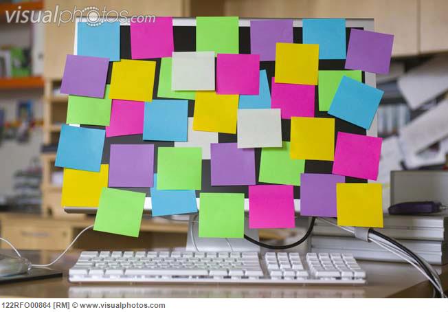 post_it_notes_on_computer_monitor_property_release_122RFO00864 - GroupMap